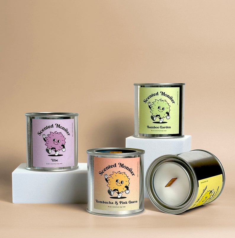 Ube Candle 8oz Candle Scented Candle Coconut Soy Wax Candle Candle Gift ...