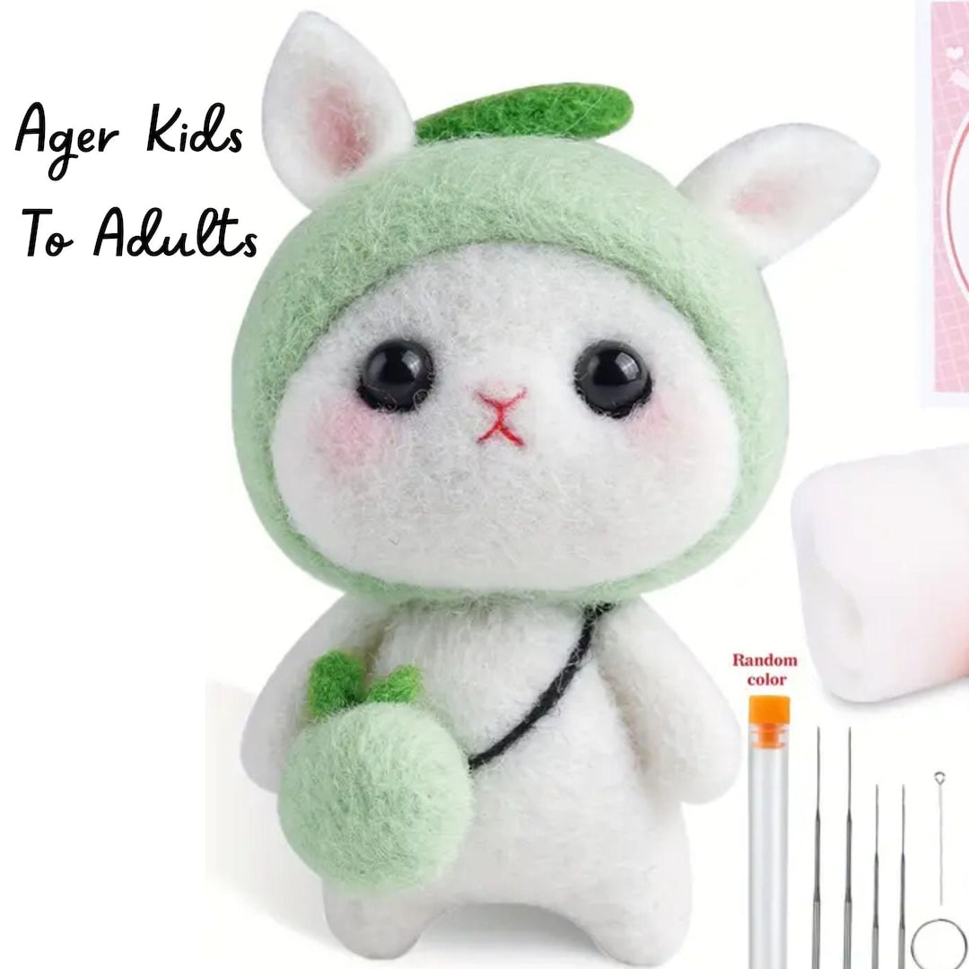 DIY Craft Kit, Handmade Plush Doll Tool Kit, Wool Felt Crafts Set - Etsy