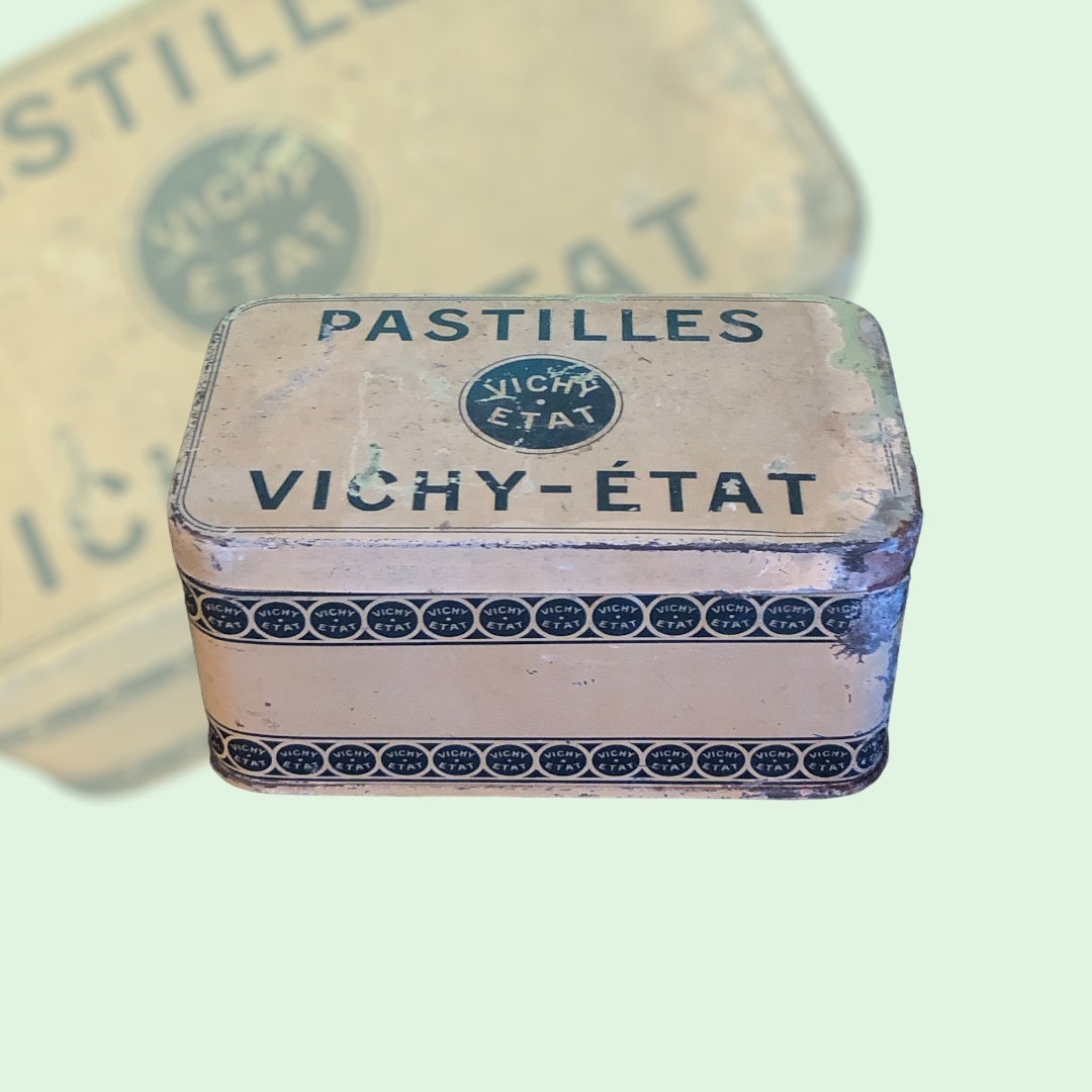Vintage Vichy État Tablet Tin Box - Etsy