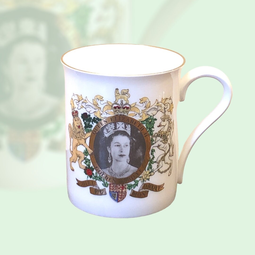 Queen Elizabeth II Commemorative Mug golden Jubilee 2002 - Etsy