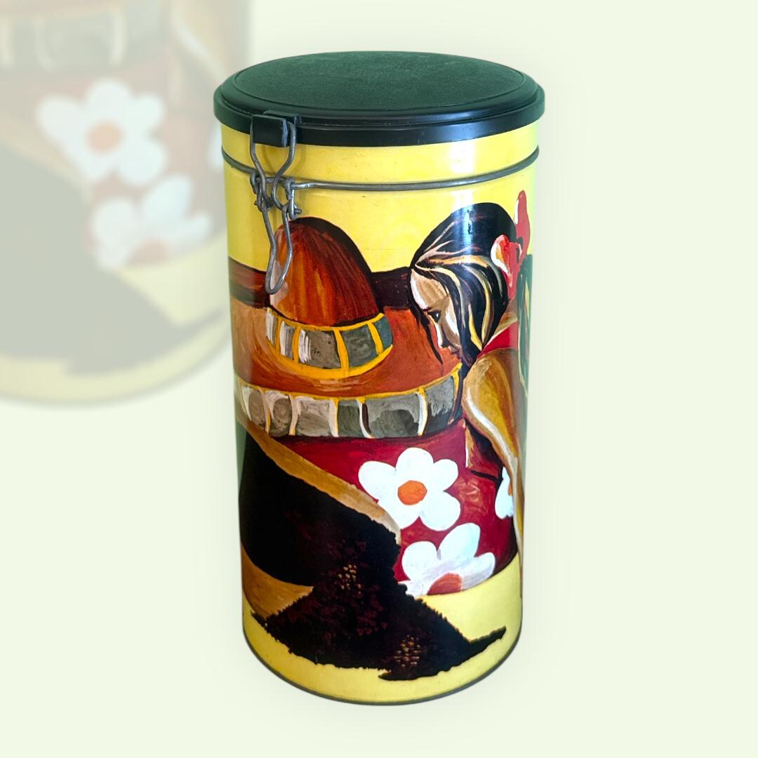 Italian Vintage Tin Box - Coffee Container - Retro Kitchen Decor - Etsy