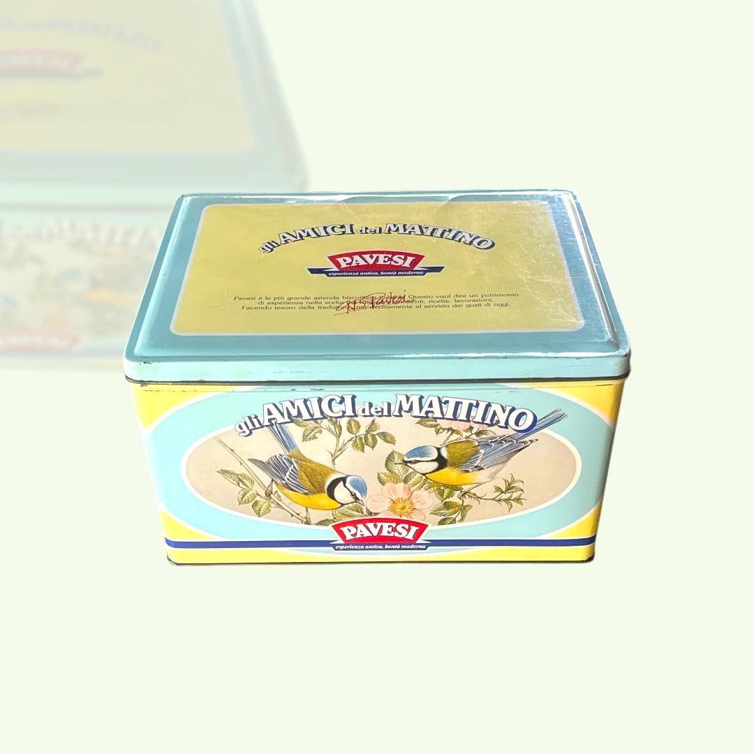 Vintage Pavesi Tin From the 1980s, "gli Amici Del Mattino" (friends of ...