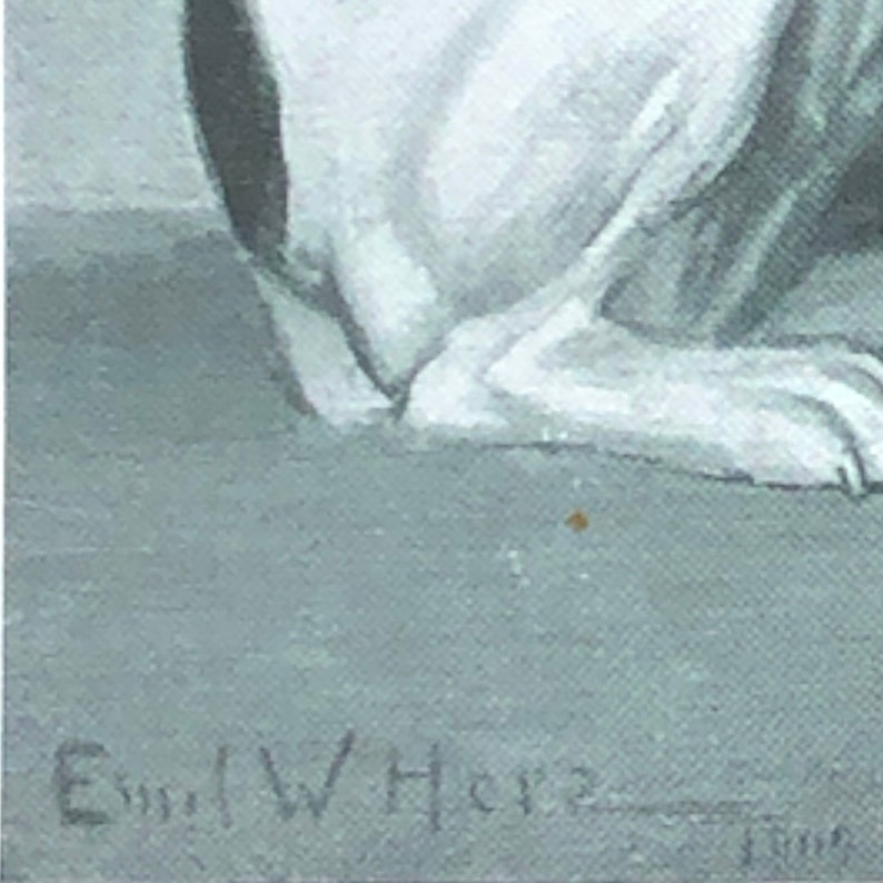 Dog Image Print "dolln" Designed by Emil W. Herz - Vintage Dog Print - Etsy