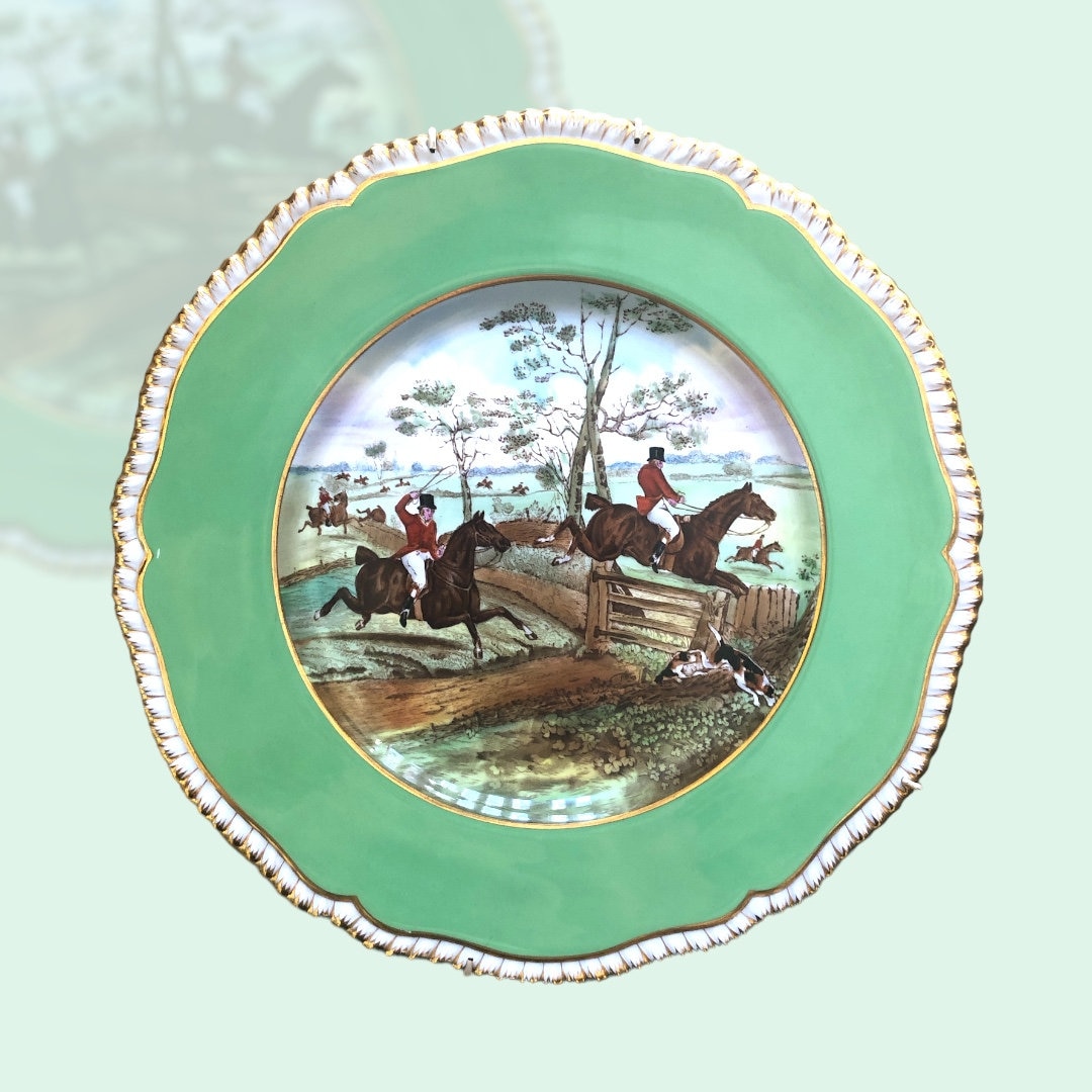 Copeland Spode Plate the Hunt off the Draw With Design by J.F. Herring ...