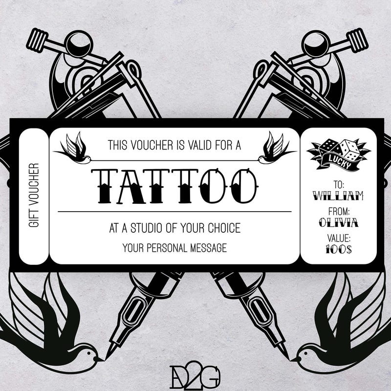 Custom Instant Tattoos - Etsy