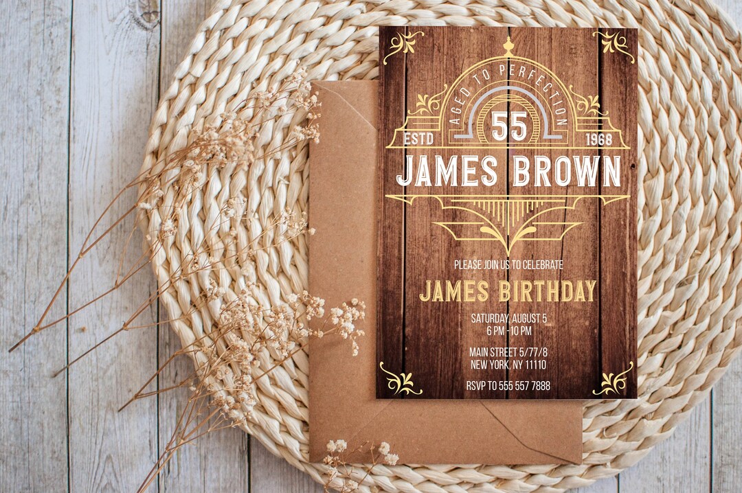 Whisky Party Invite Printable Bourbon Card Editable Scotch - Etsy