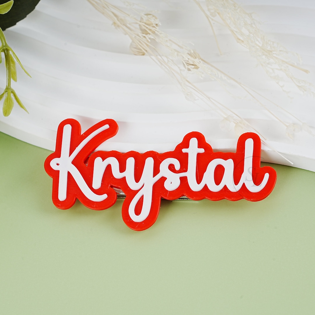 Personalised Name Badge, 3D Printed Name Tags, Fun Nurse Name Badge ...