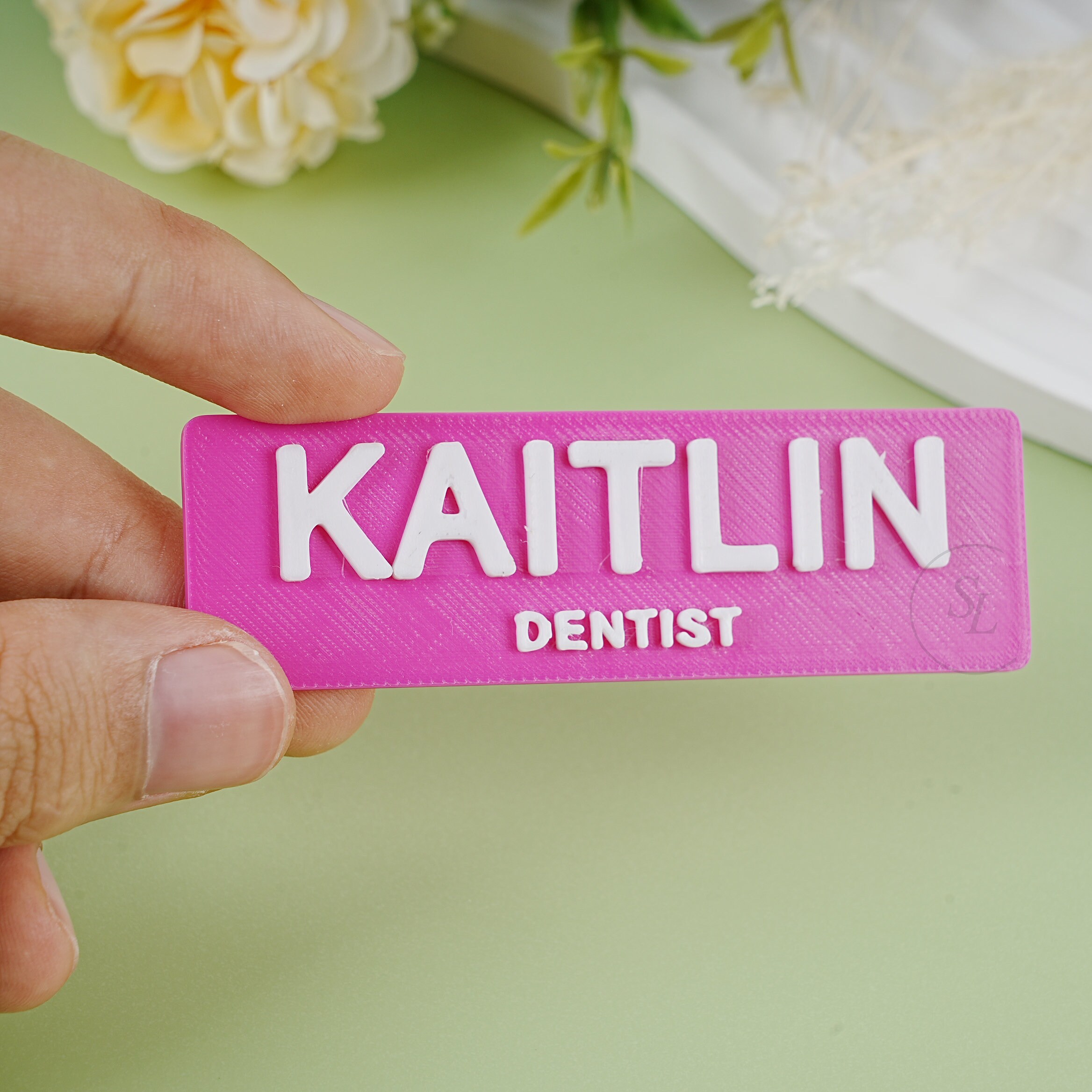 Personalized Magnetic Badge, 3D Printed Name Badge, Occupation Name ...