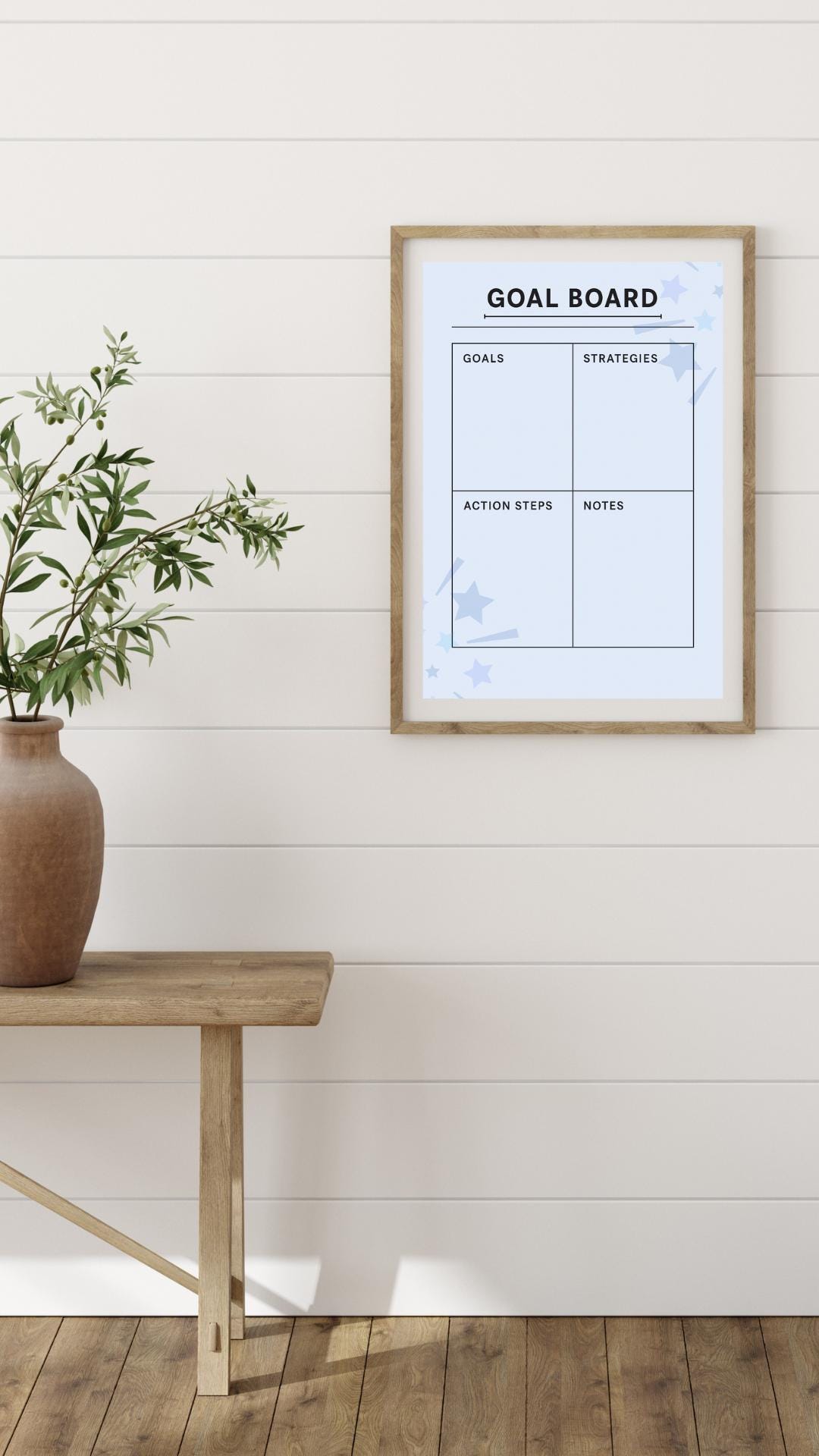 Goal Board 2025 - Vision Board for Goal Setting, Motivational Wall Art ...