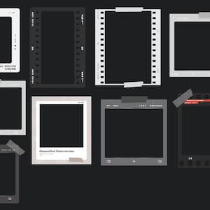 Kodak & Fuji Film Frames for Photoshop (PNG) - Etsy