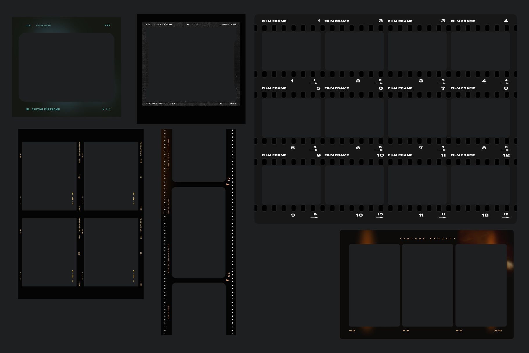 Kodak and Fuji Film Frames | Film Frame Bundle | Film Frame for ...