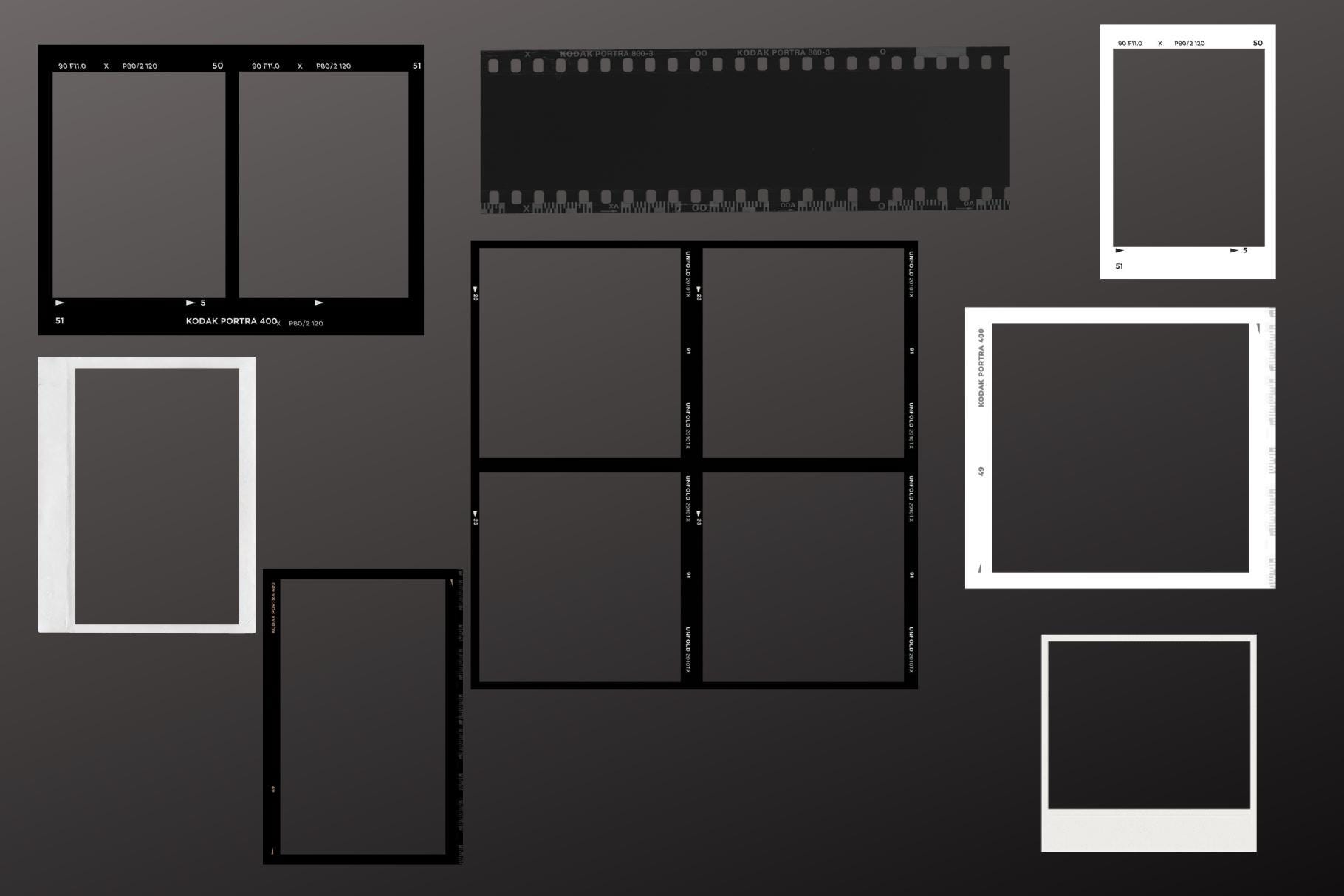 Polaroid Frames Overlay | Film Frame Bundle | Film Frame for Instagram ...