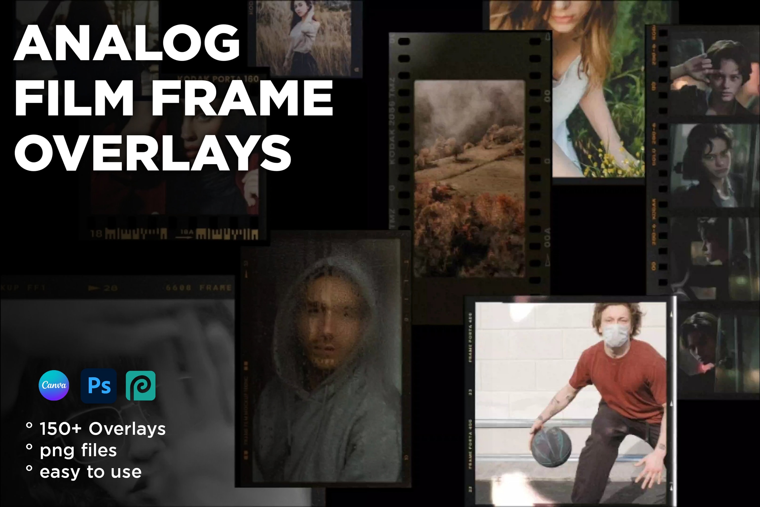 150+ ANALOG FILM FRAME | Negative Film Frames Kit, Insta Film, Film ...