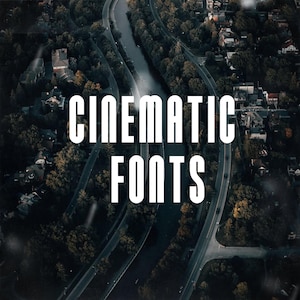 Cinematic Font Pack: Movie Style Typeface Bundle (OTF/TTF) Digital ...