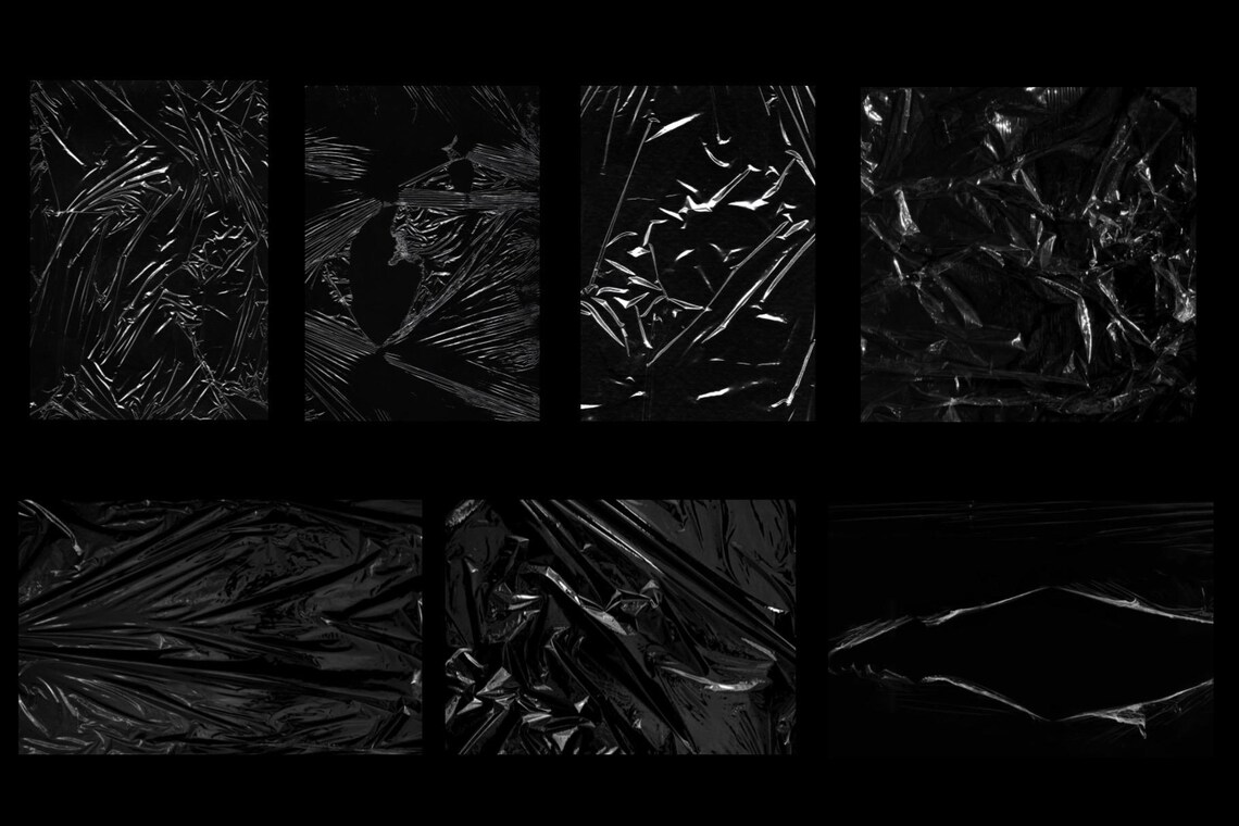Plastic Wrap Effect Overlays for Photoshop, Canva | Plastic Wrap ...