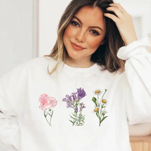Flower Sweatshirt - Etsy