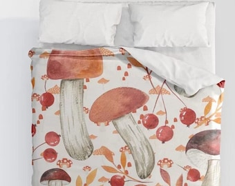 Mushroom Bedding Full - Etsy