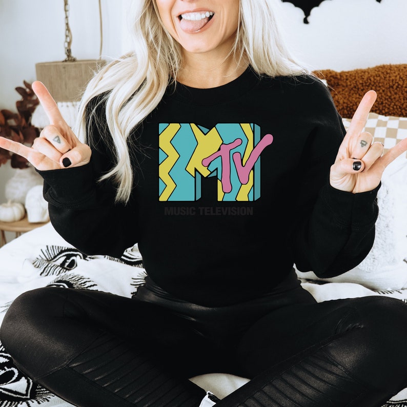 MTV Logo Classic MTV Logo 80s Print Design T-shirt MTV Logo - Etsy