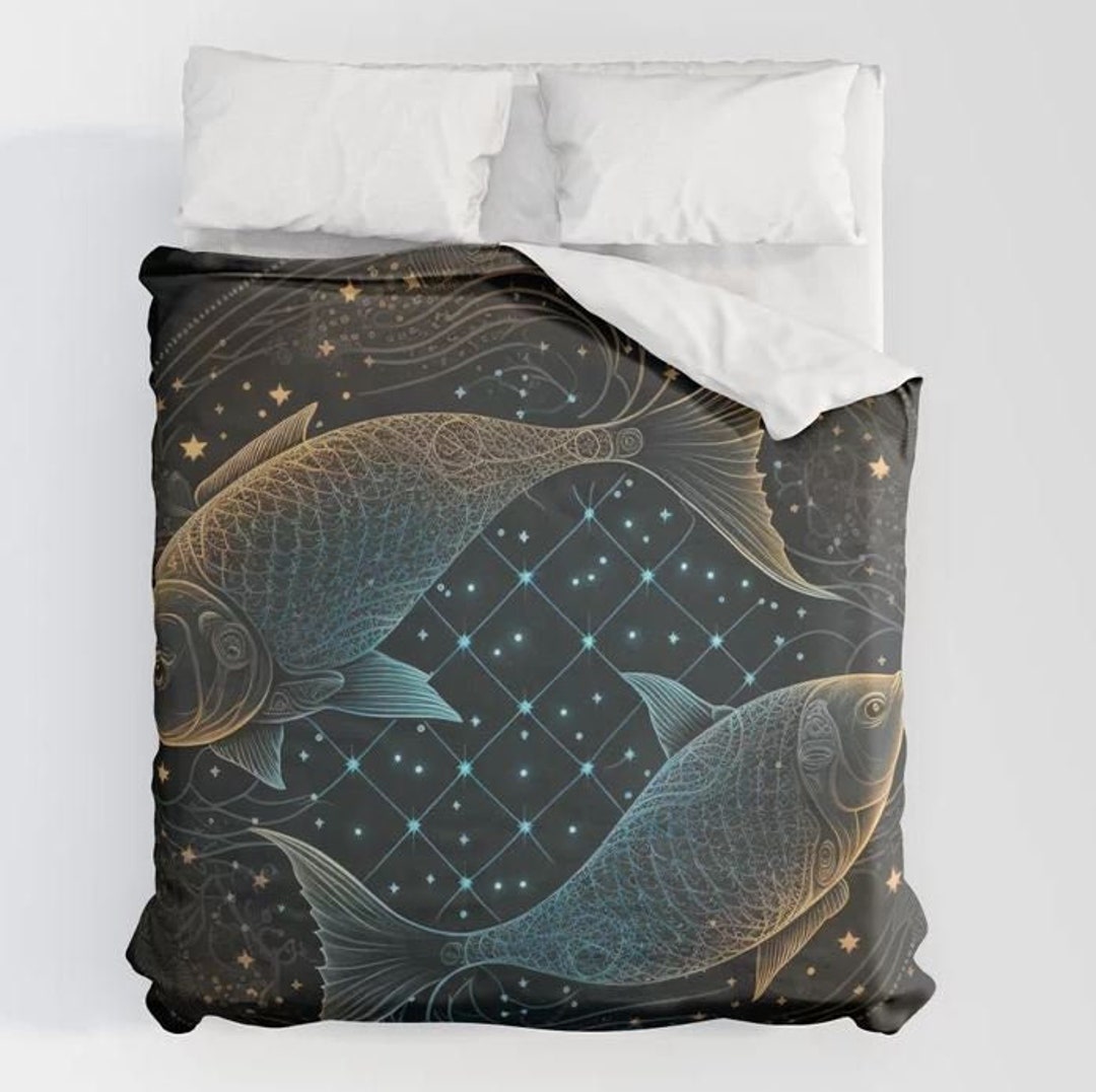 Leo Zodiac Sign Duvet Cover, Color Bedding Horoscope, Boho Bedding ...