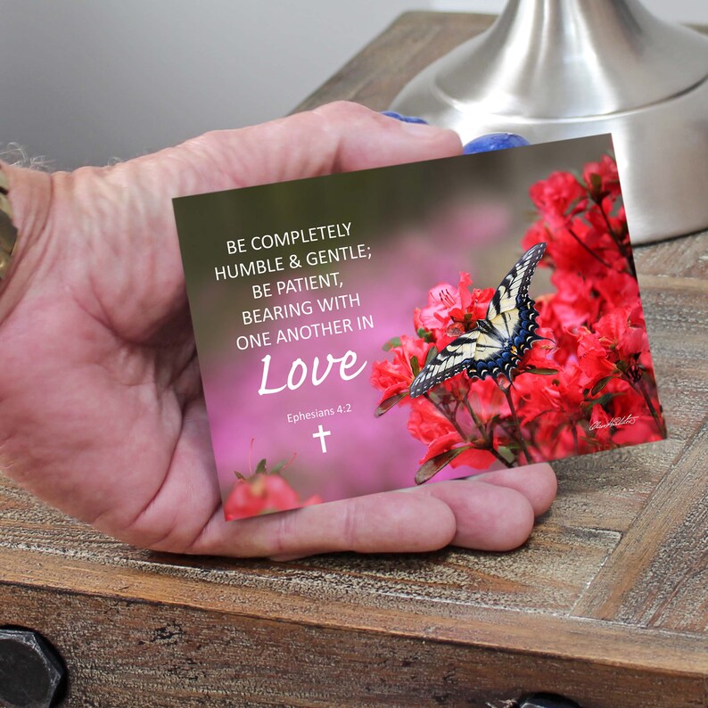 EPHESIANS 4:2. Be Completely Humble & Gentle, Scripture Canvas Wall Art ...