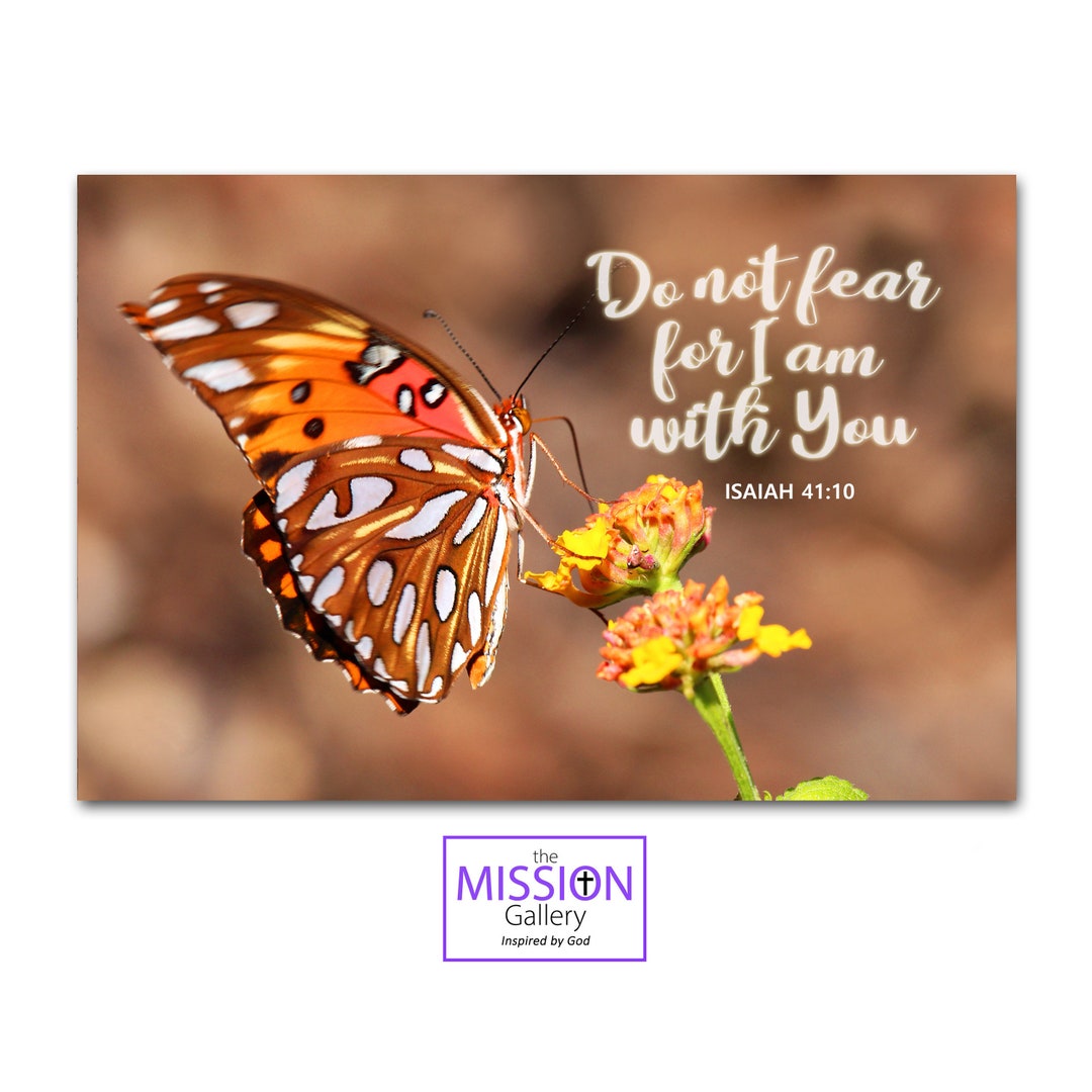 ISAIAH 41:10 Do Not Fear for I Am With You, Scripture Wall Canvas ...