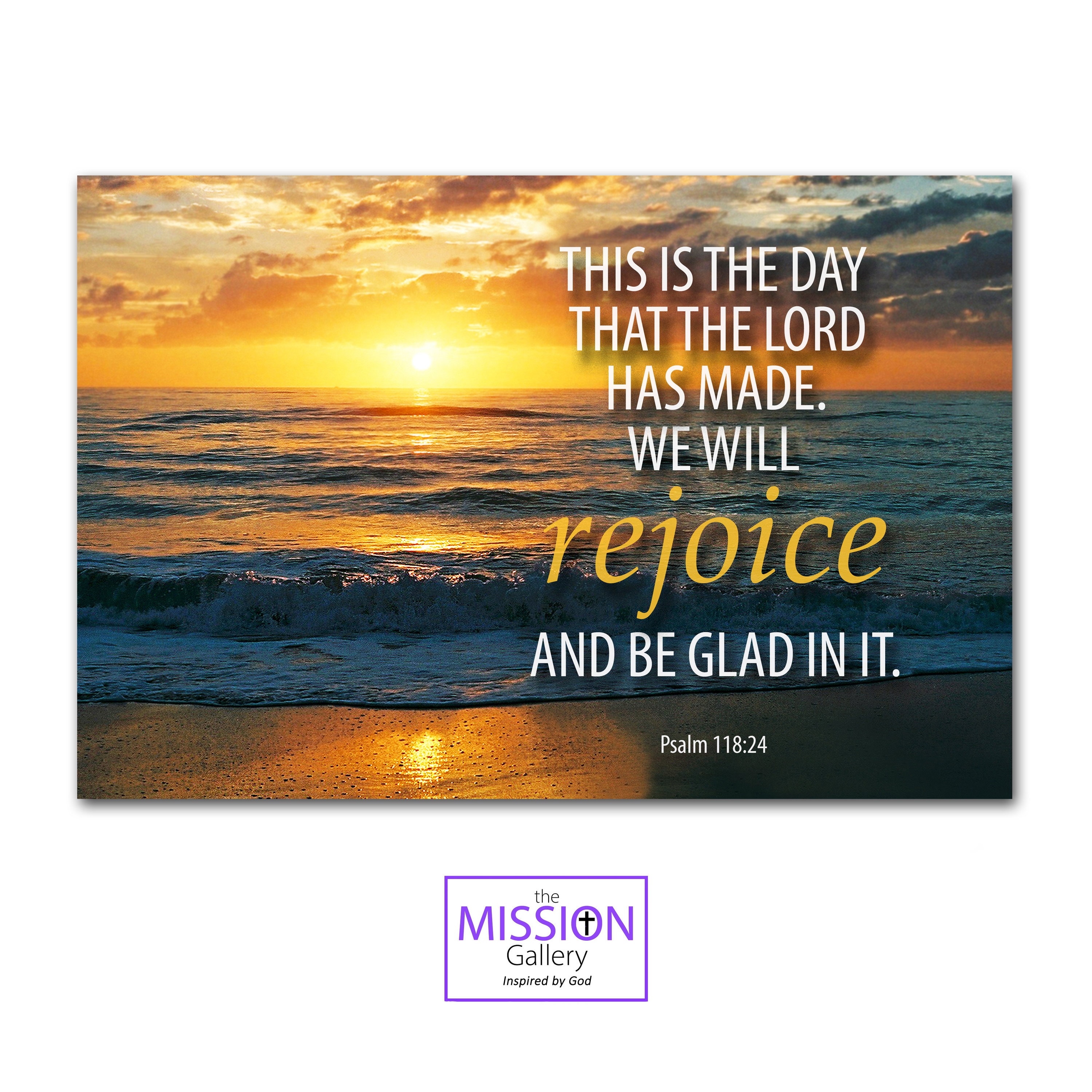 Psalm 118:24, This is the Day That the Lord Has Made, Scripture Canvas ...