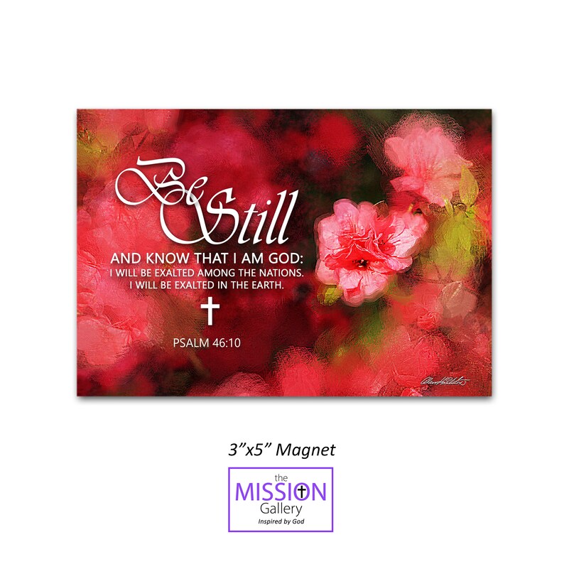 PSALM 46:10, Be Still and Know That I Am God , Scripture Canvas Wall ...