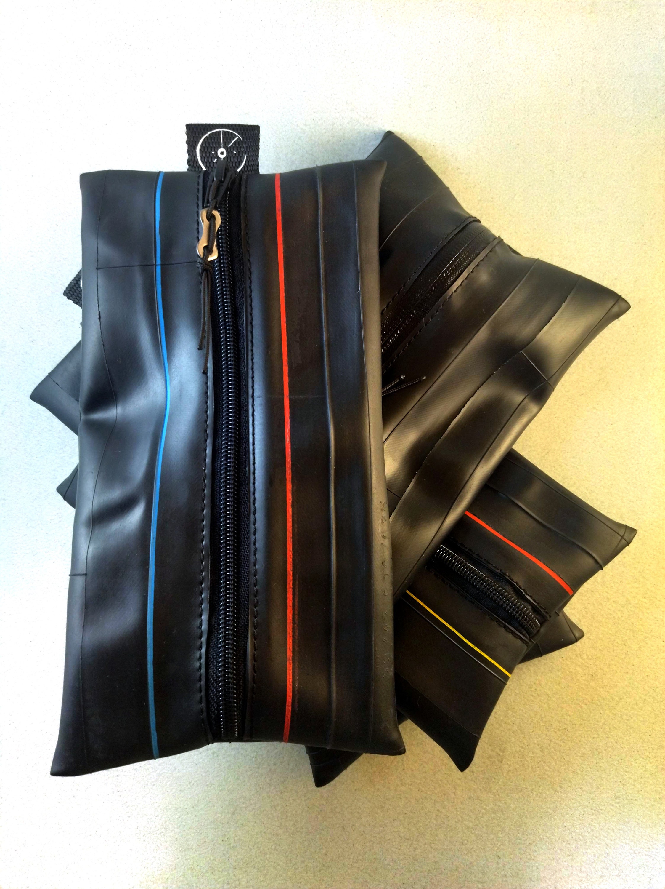 Minimalist Pouch From Recycled Inner Tube, for Traveling Essentials ...