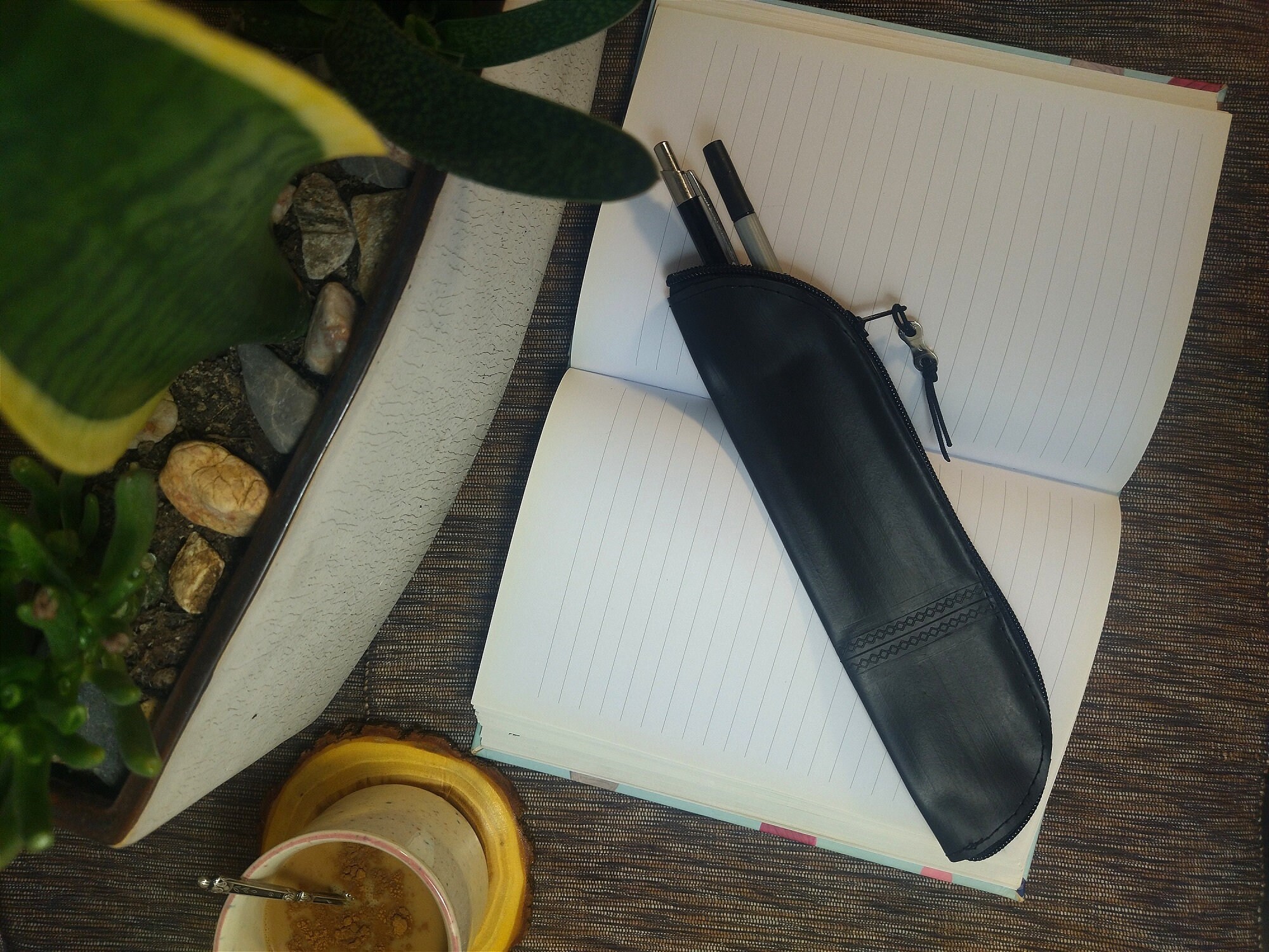 Mini Pencil Case, Leather Alternative, Minimal Pouch for Office ...