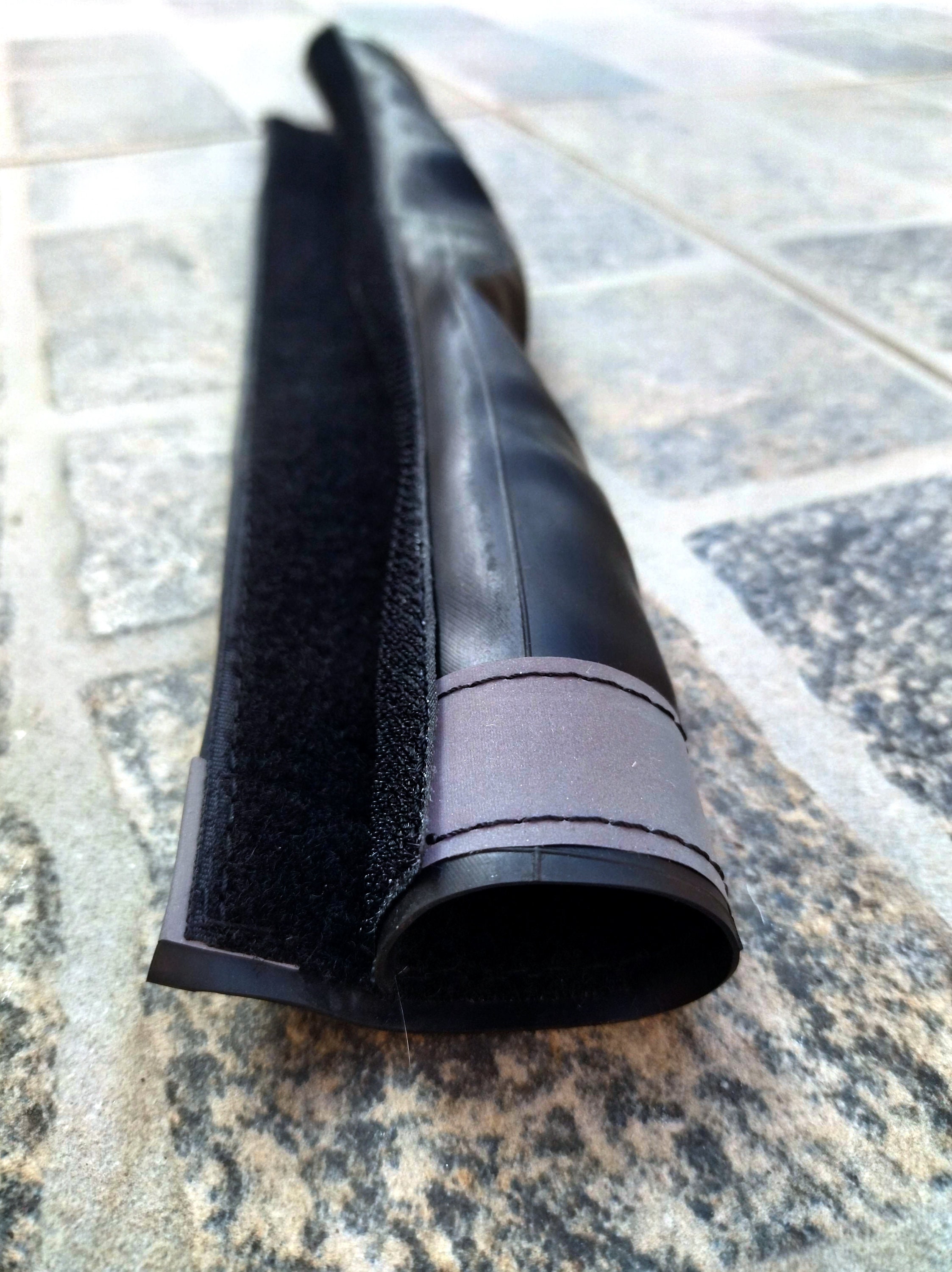 Upcycled Bike Frame Pad With Reflective Stripes, Top Tube Protector ...