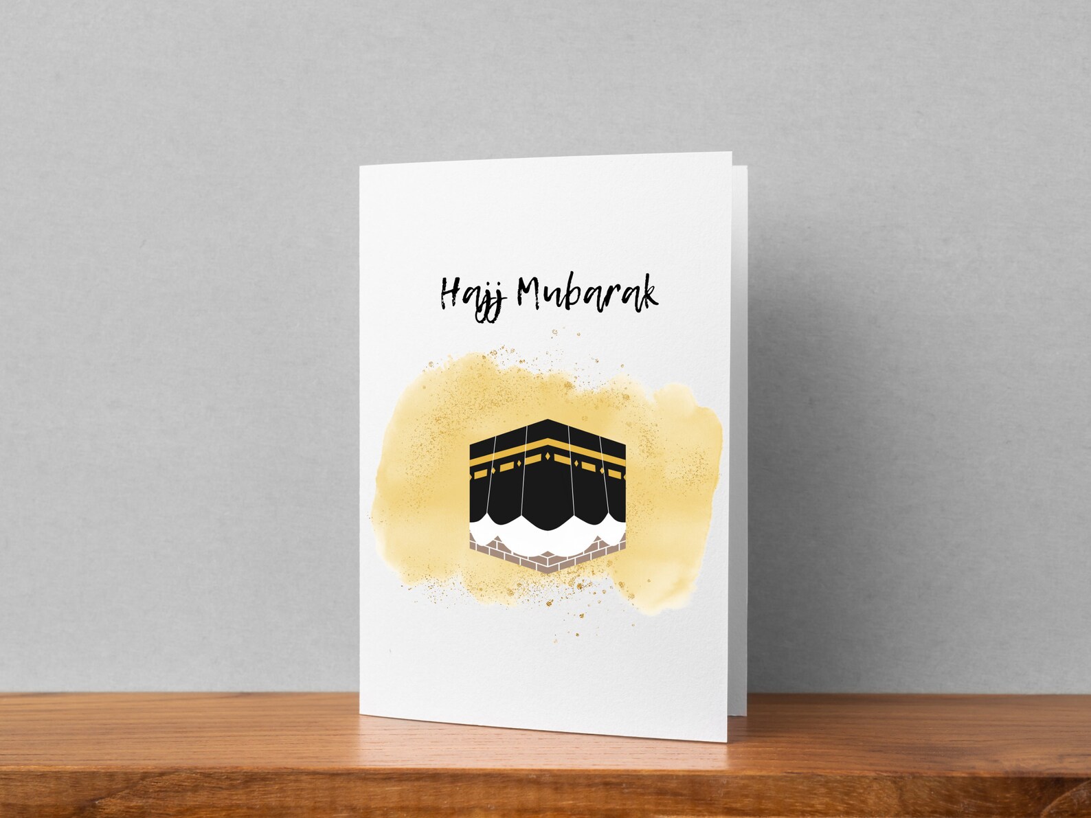Hajj Mubarak Card – Islamic Greeting for Pilgrimage, Muslim Celebration ...