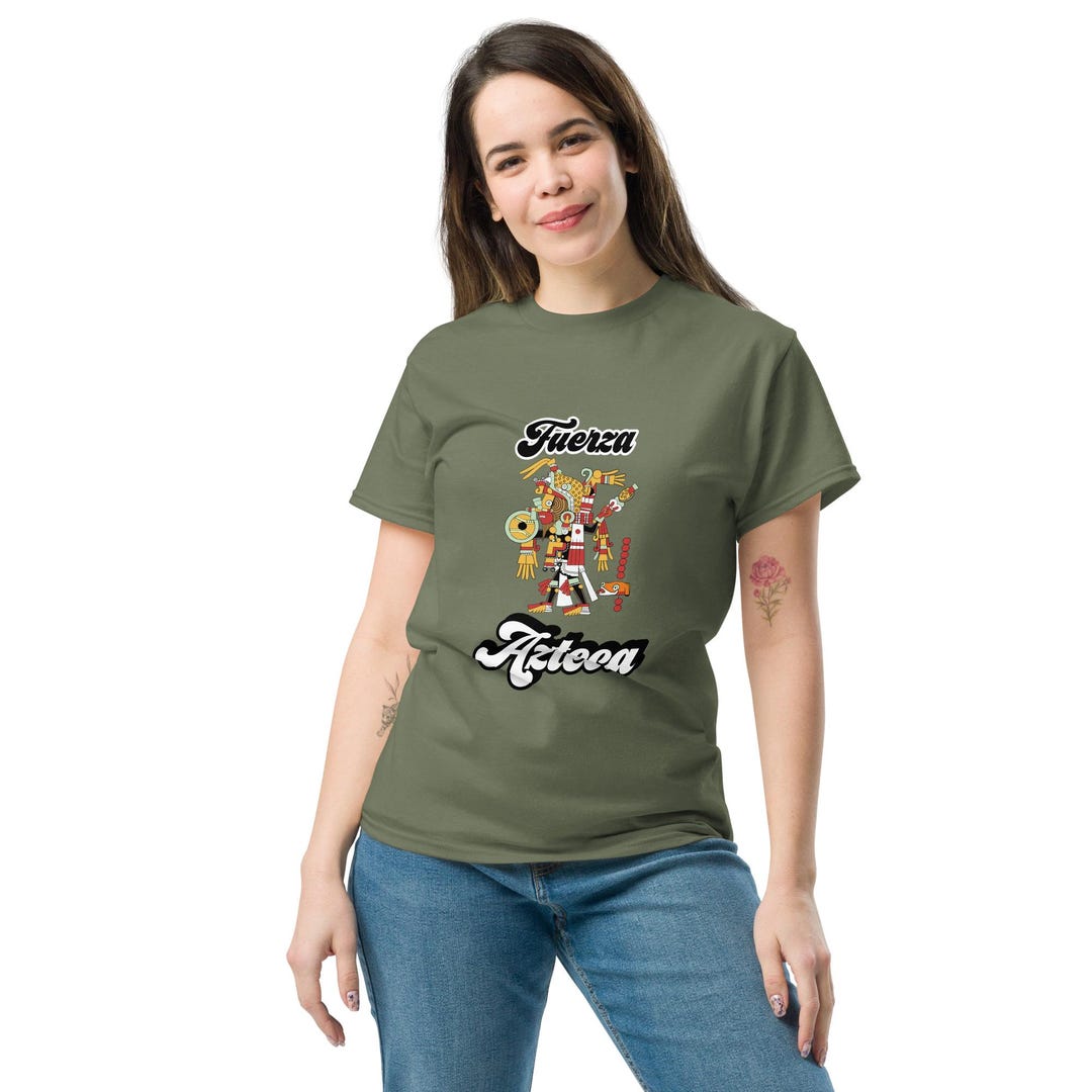 Unisex Classic T-shirt fuerza Azteca T-shirt - Etsy