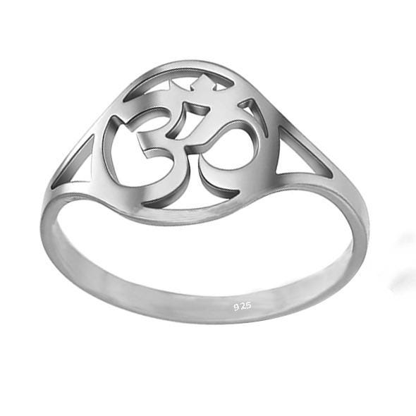 OM Ring ,yoga Symbol Ring, Dainty Ring, Spiritual Ring, Gift for Her ...