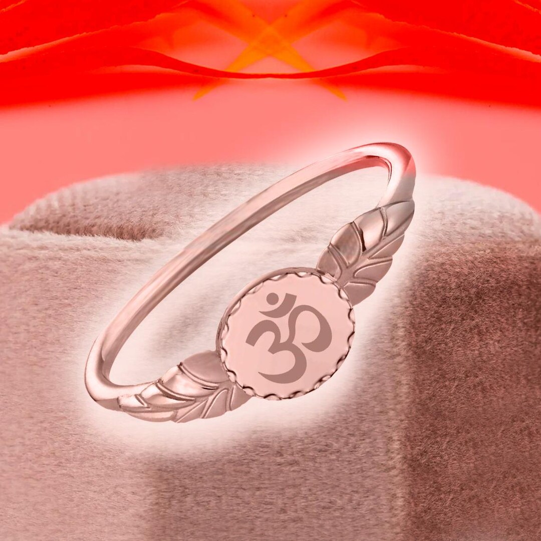 OM Engraved Ring ,om Symbol Ring, Yoga Symbol Ring, Spiritual Ring ...