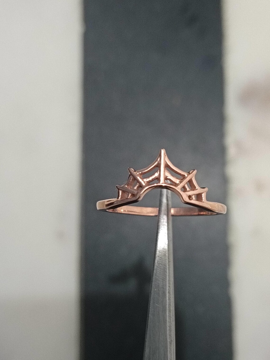 Arched Web Ring, Spider Web Ring, Minimalist Ring, Dainty Ring, Spider ...
