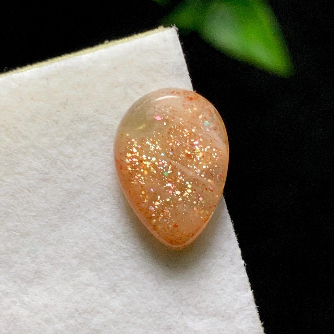 Expensive Quality Natural Sunstone Cabochon, Beautiful Golden and ...