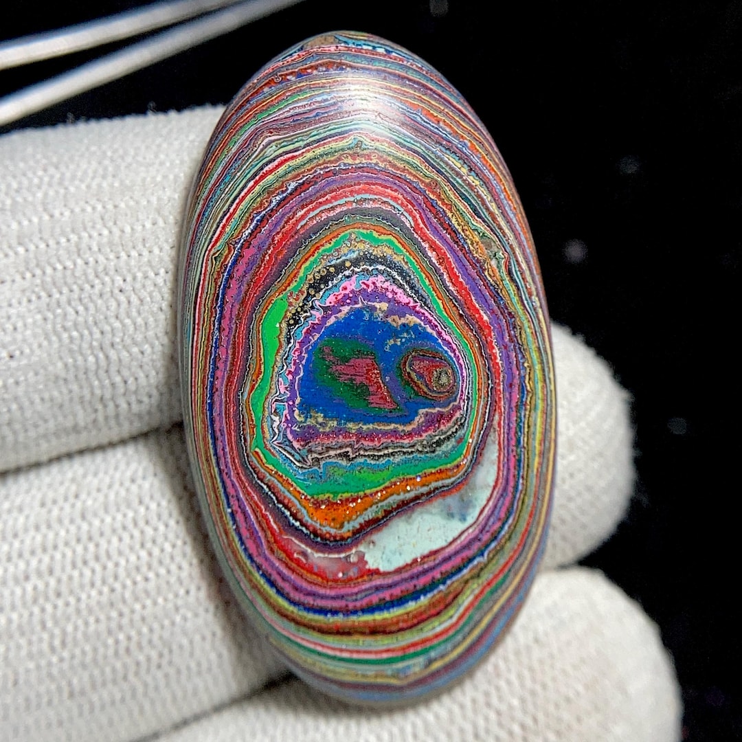 Unique Patterns Natural Fordite Cabochon, Beautiful Multicolored ...