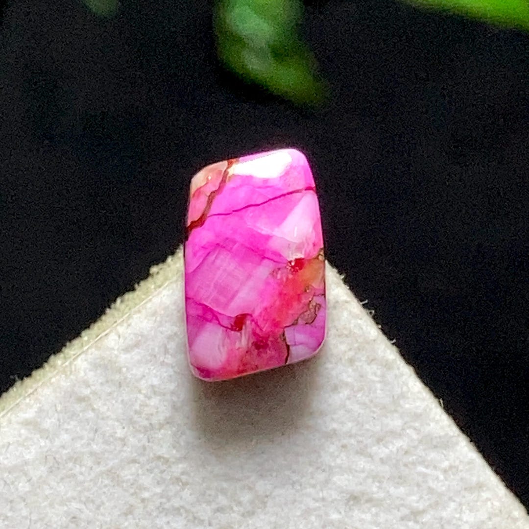 Awesome Pink Mohave Turquoise Cabochon, 9 X 7 X 3MM, 2.1ct, Loose ...