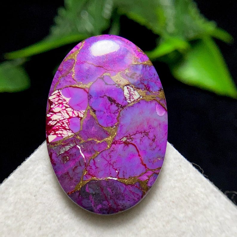 Striking Purple Mohave Copper Turquoise, Natural Turquoise Cabochon ...