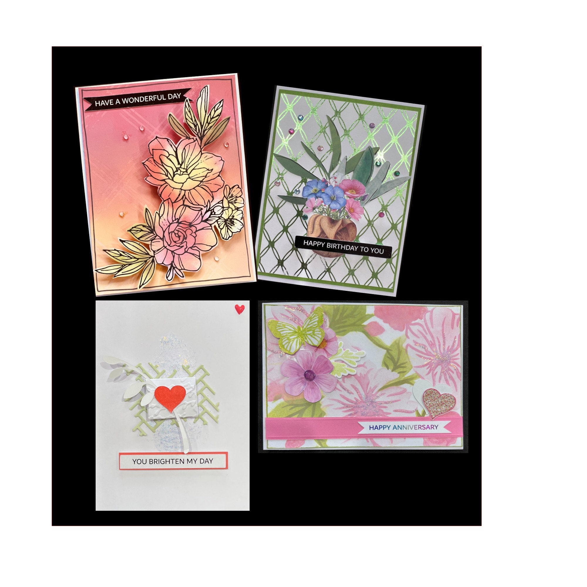 A4 and Letter Printable Sentiment Strips for Cards or Scrapbooking ...