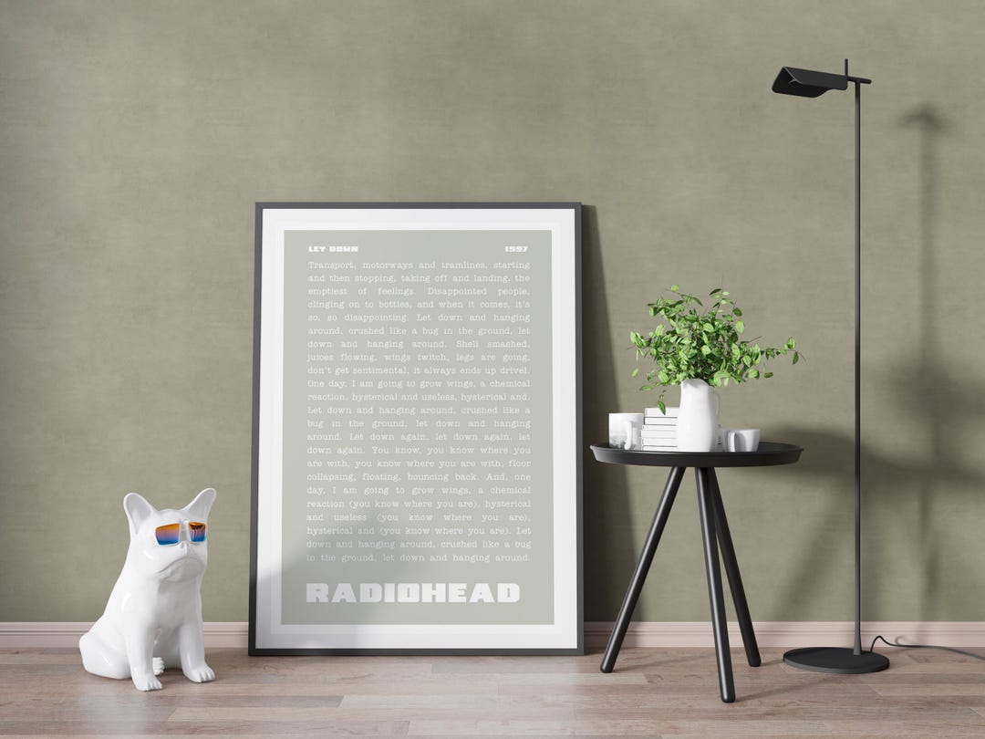 Custom Song Lyrics Poster | Personalized Music Wall Art | Minimalist ...