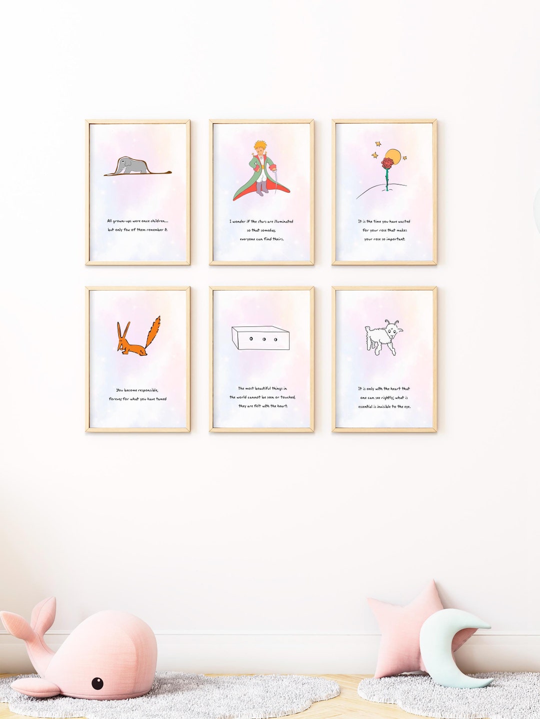 Digital 6 Print Set of the Little Prince | Inspirational Quotes ...