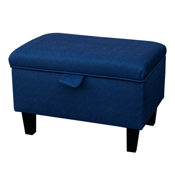 Royal blue footstool store