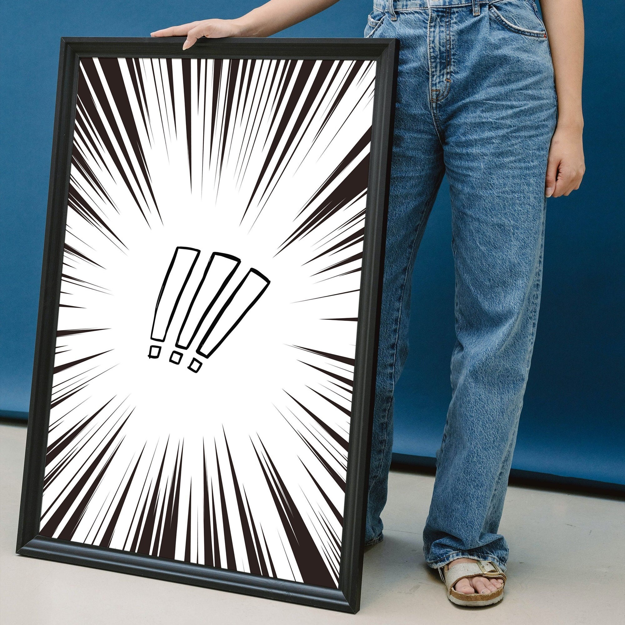 Comic Poster Three Exclamation Marks | Digital File for Quick Self ...