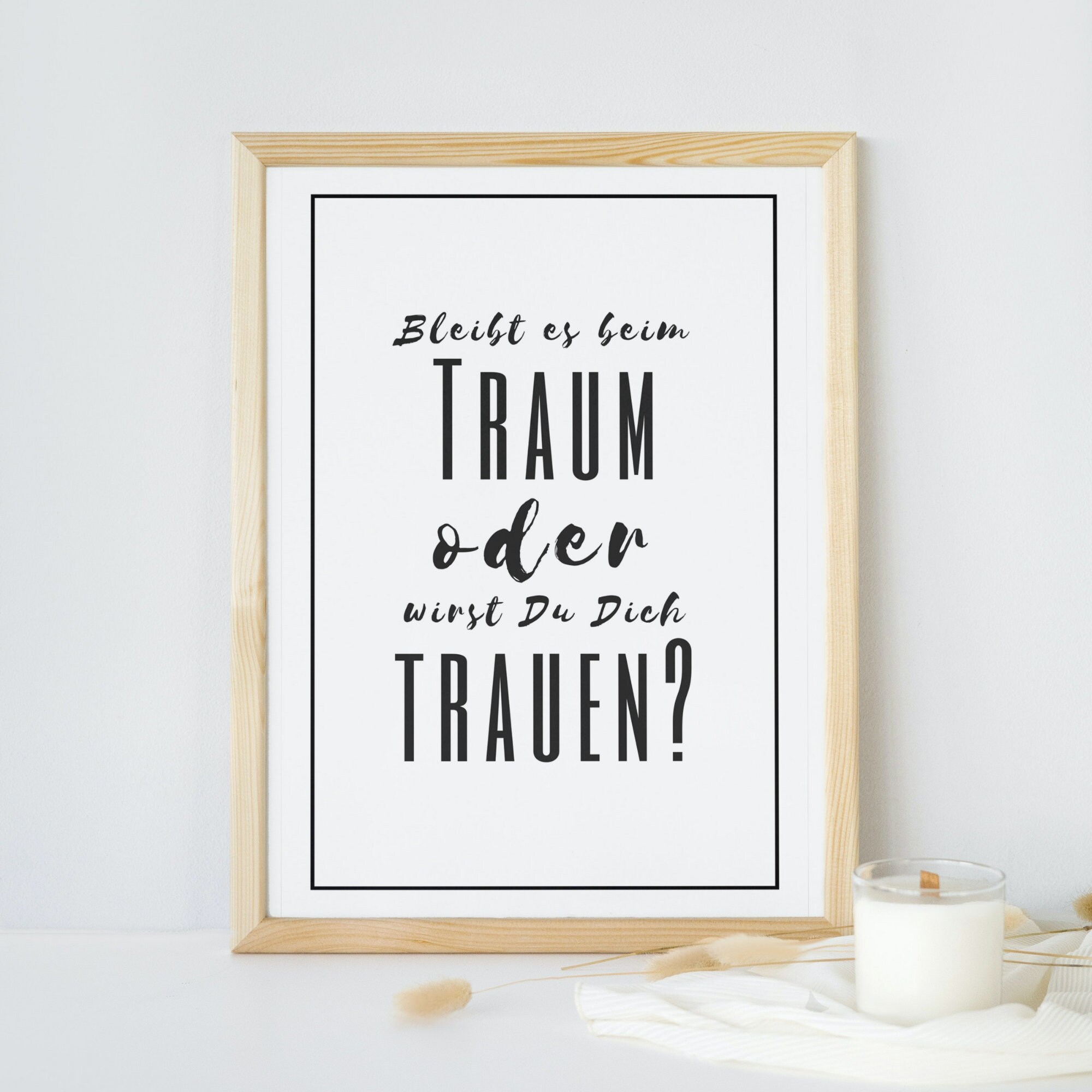 Poster | Dream or Dare | Digital File for Quick Self-printing | Office ...
