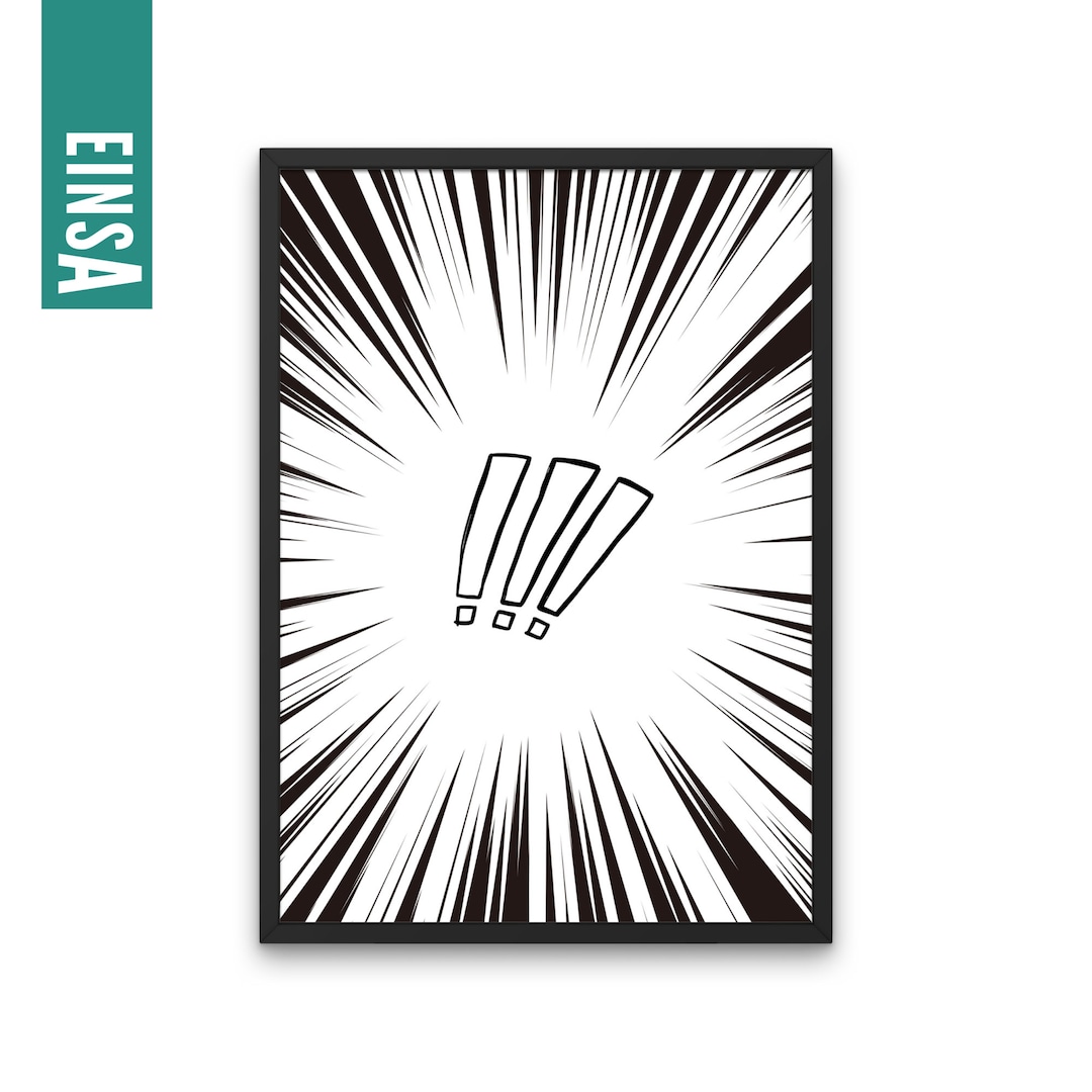 Comic Poster Three Exclamation Marks | Digital File for Quick Self ...