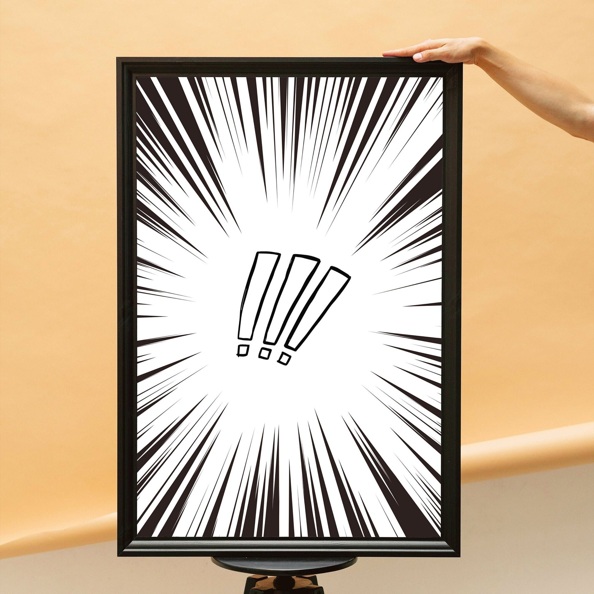 Comic Poster Three Exclamation Marks | Digital File for Quick Self ...