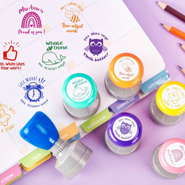 Teacher Stamp - Etsy