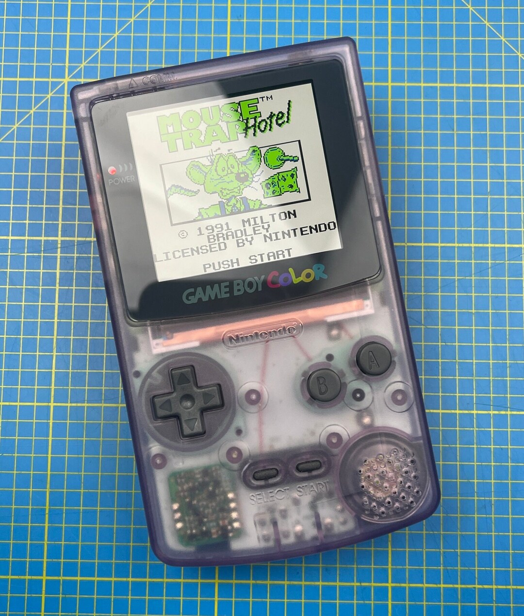 Nintendo Gameboy Color Clear Transparent Purple and Grey Buttons Q5 OSD ...