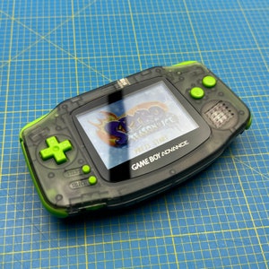 Gameboy Advance GBA Clear Black and Green Backlight IPS V2 Screen - Etsy